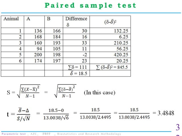 Parametric test _ t test and ANOVA _ Biostatistics and Research ...