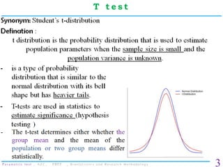 Parametric test _ t test and ANOVA _ Biostatistics and Research ...
