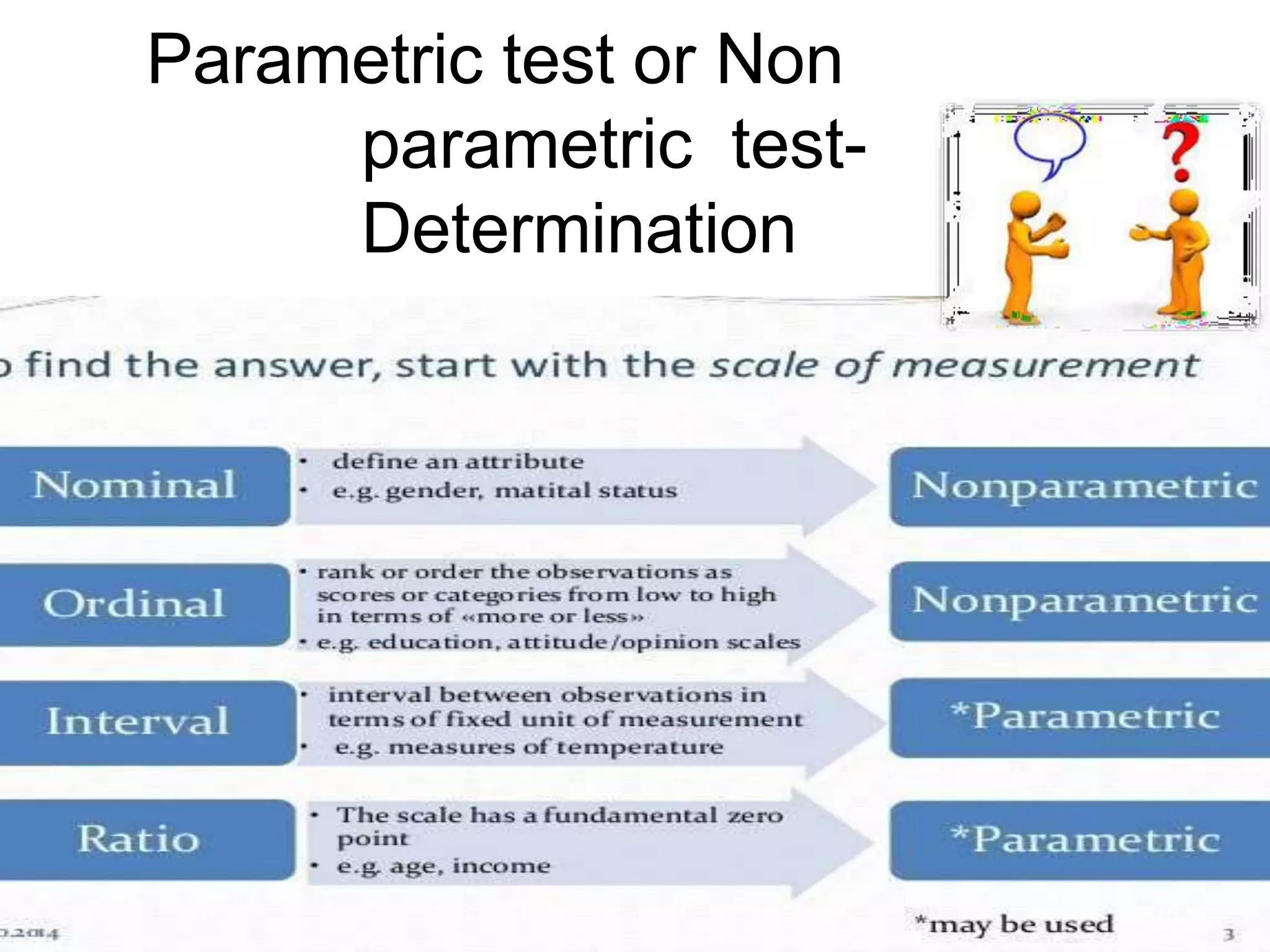 Parametric Versus Nonparametric Test Pptx