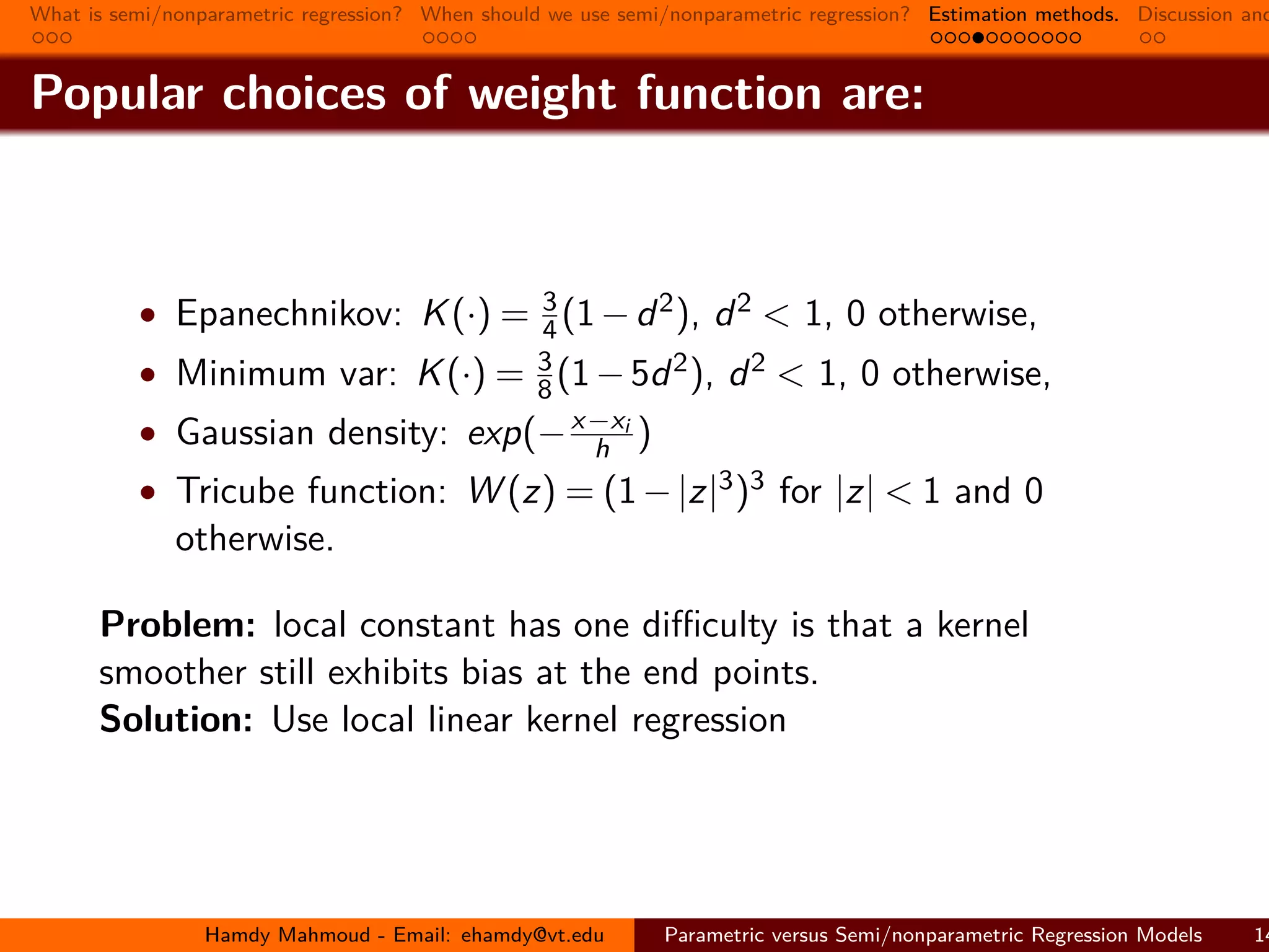 Parametric versus semi nonparametric parametric regression models | PDF