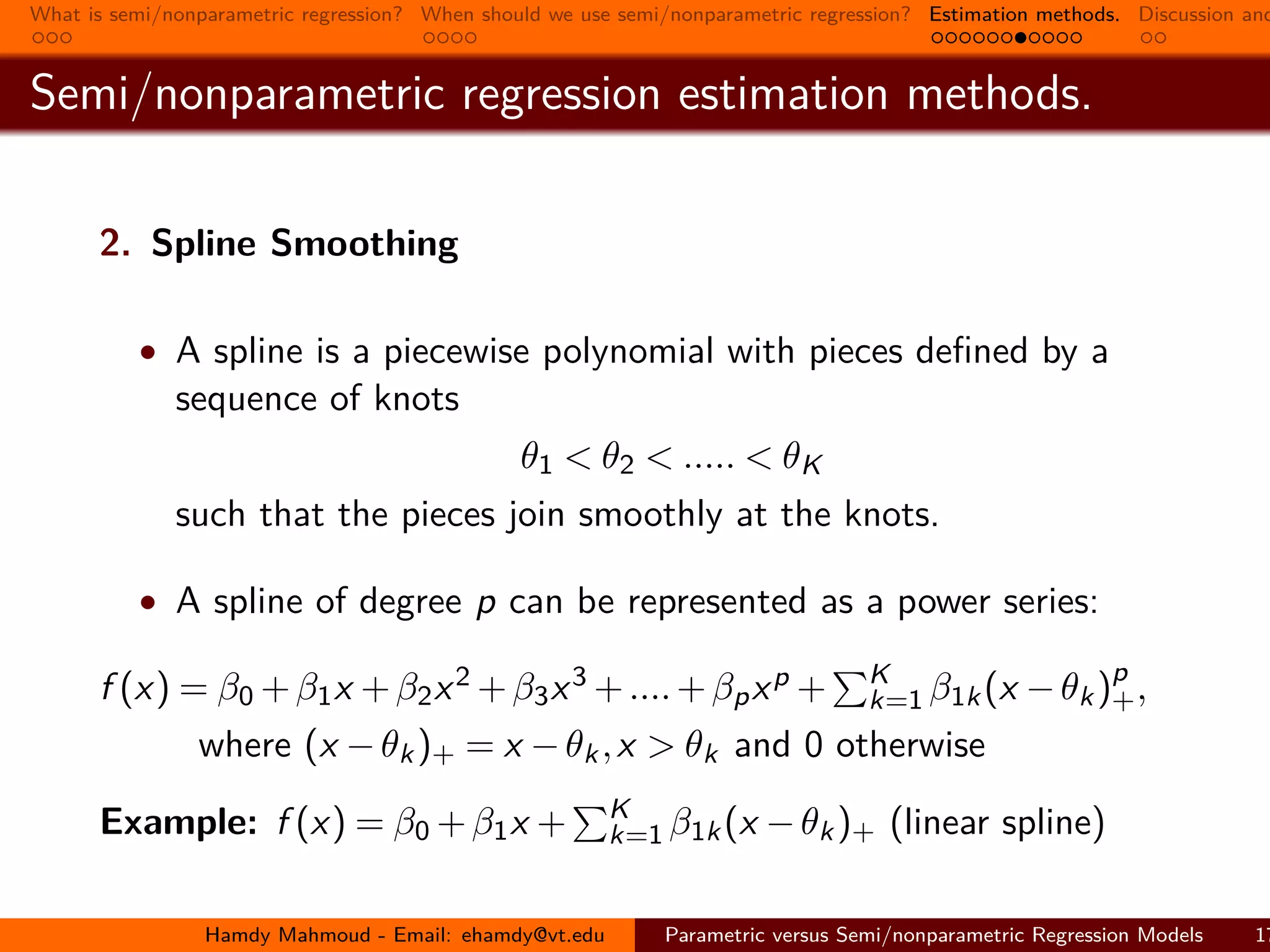 Parametric versus semi nonparametric parametric regression models | PDF