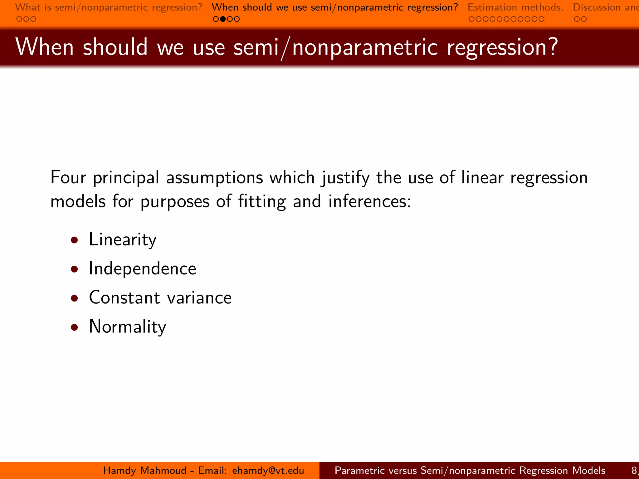 Parametric versus semi nonparametric parametric regression models | PDF