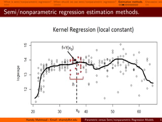 Parametric versus semi nonparametric parametric regression models | PDF