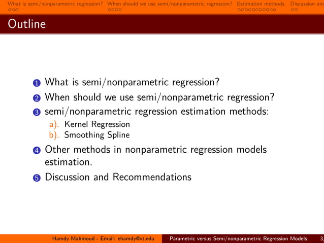 Parametric versus semi nonparametric parametric regression models | PDF