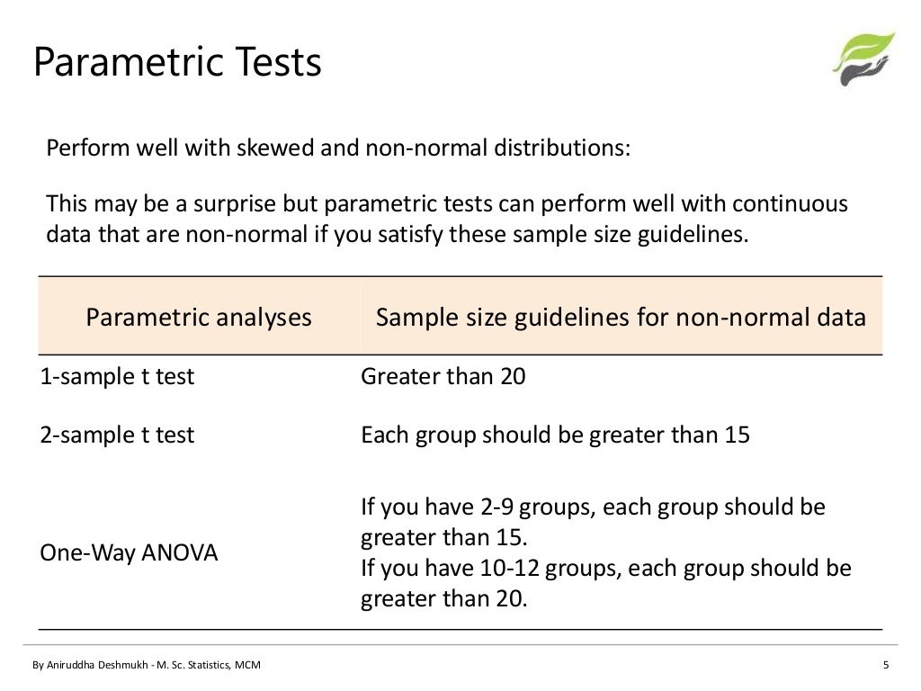 Parametric vs Non-Parametric