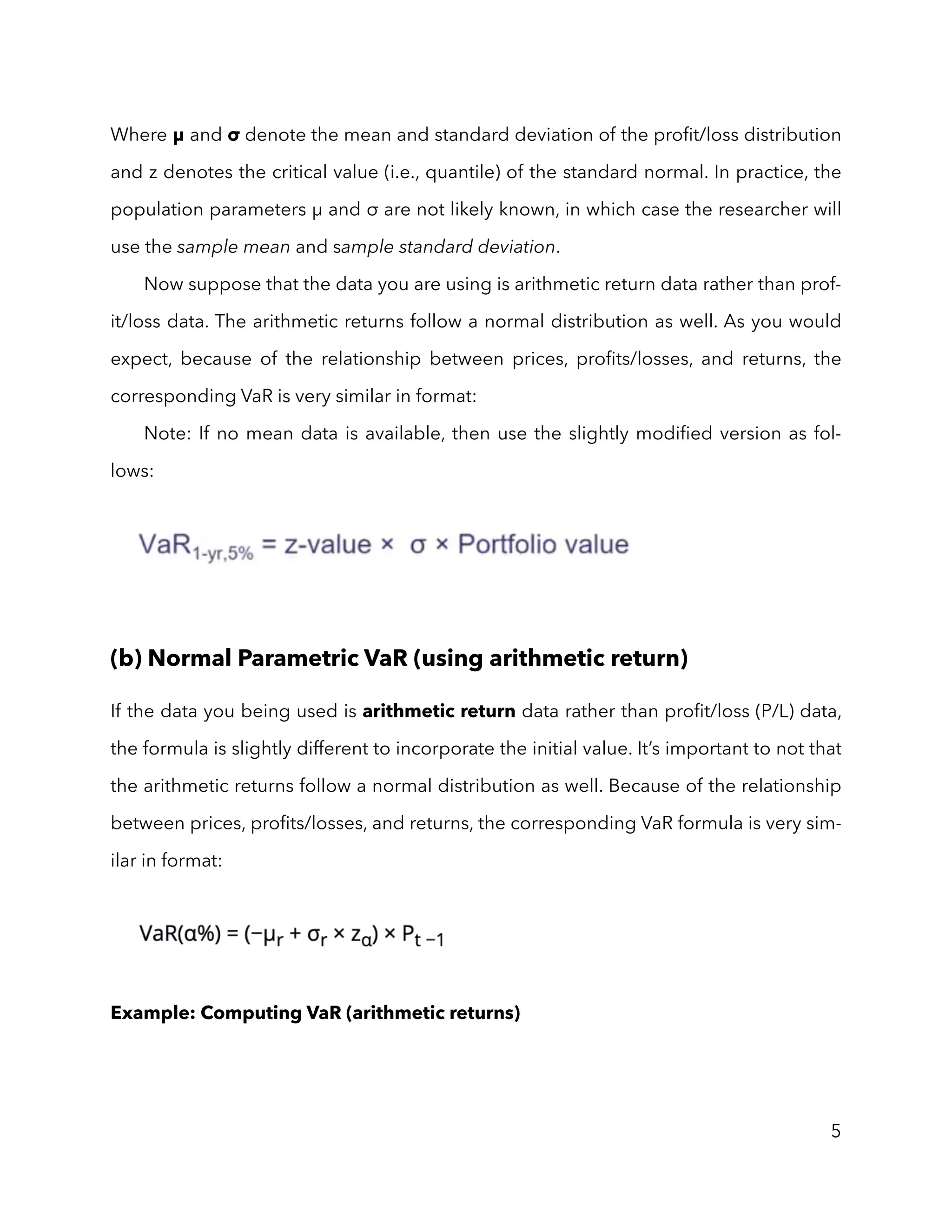 Parametric vs Non-Parametric VaR.pdf