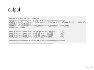 Parametrized testing, v2 | PPT