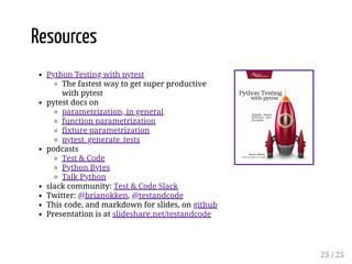 Parametrized testing, v2 | PPT
