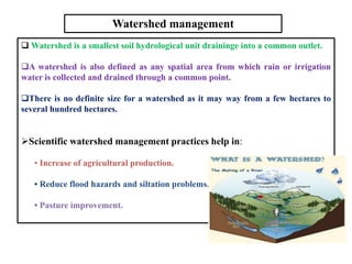 Development of cropping system for watershed areas | PPTX