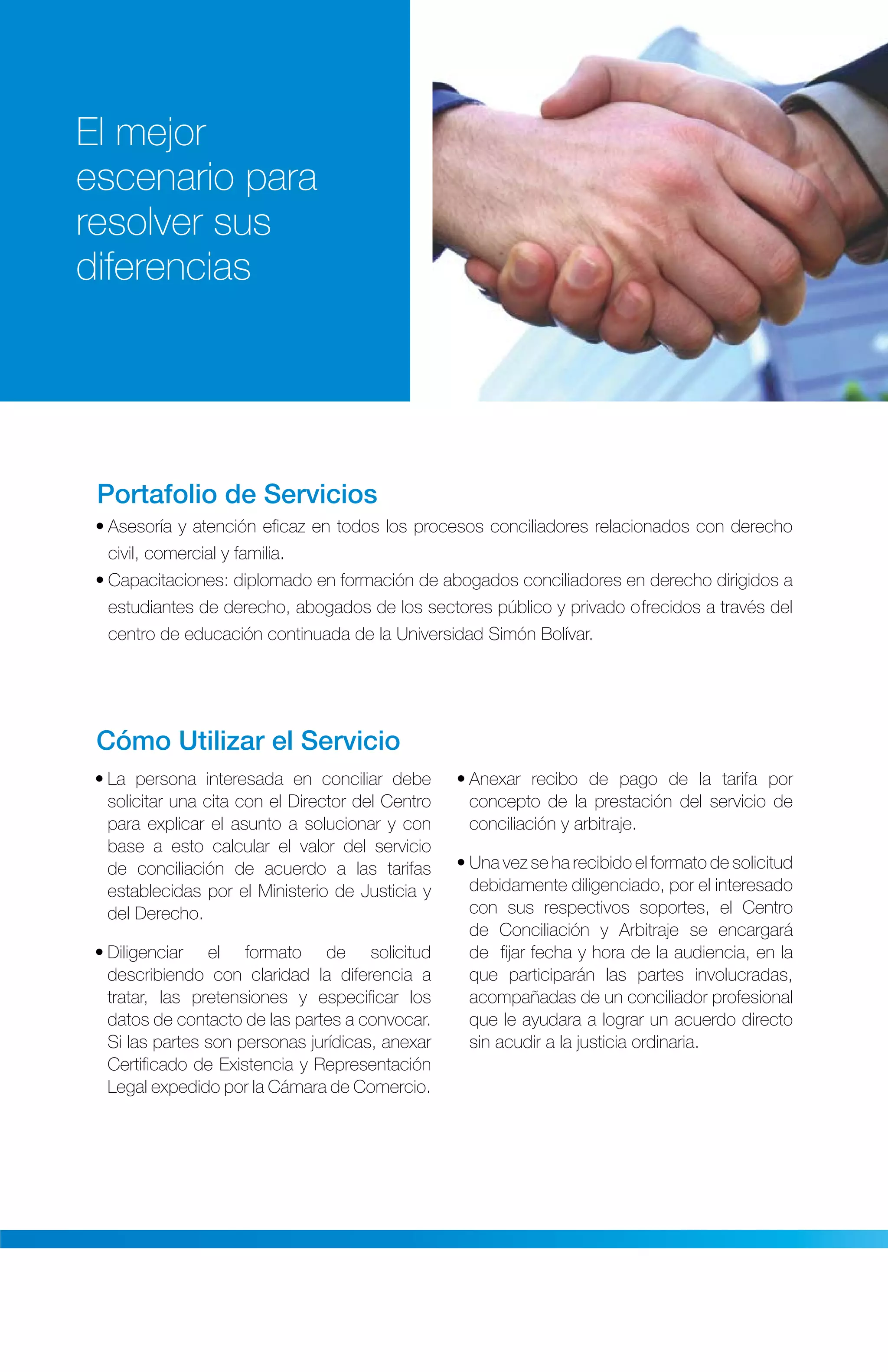 CENTRO DE CONCILIACION Y ARBITRAJE- UNIV. SIMÓN BOLÍVAR | PDF