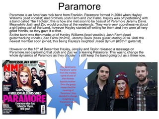 Paramore | PPTX