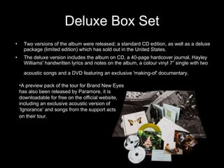 Paramore brand new eyes | PPT