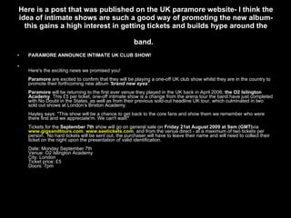 Paramore brand new eyes | PPT | Album-oriented Rock | Rock Music