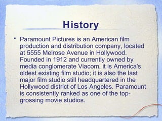 Paramount by pepe bobby and dan | PPT