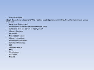 Paramount pictures | PPTX