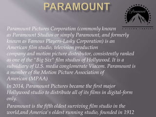 Paramount a2 | PPTX