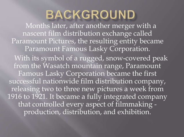Paramount a2 | PPT