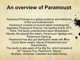 Paramount pictures | PPT