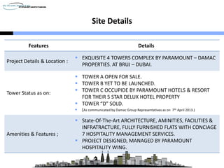 Paramount presents damac tower | PPT