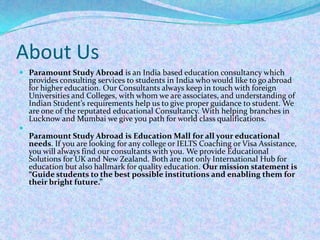 Paramount Study Abroad | PPT