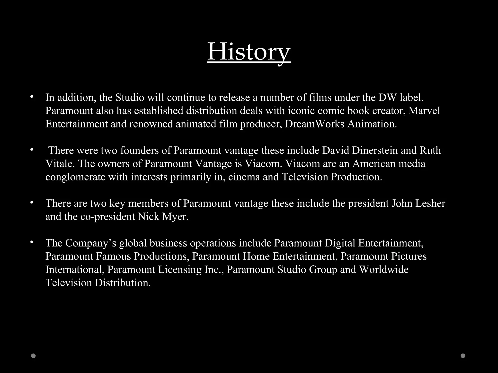 Paramount vantage | PPT