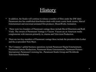 Paramount vantage | PPT