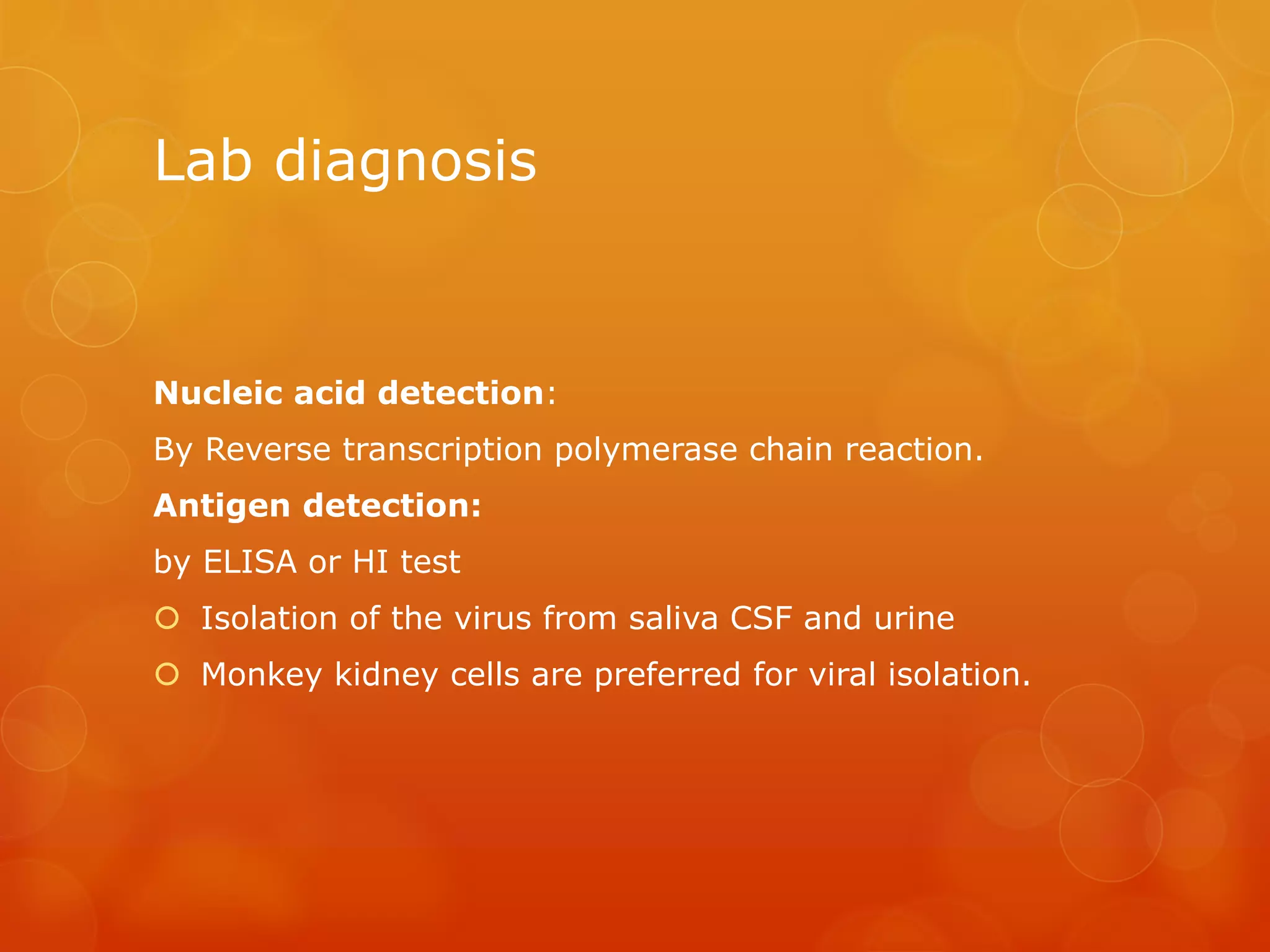 Paramyxo virus Classification Symptoms and Lab diagnosis | PPTX
