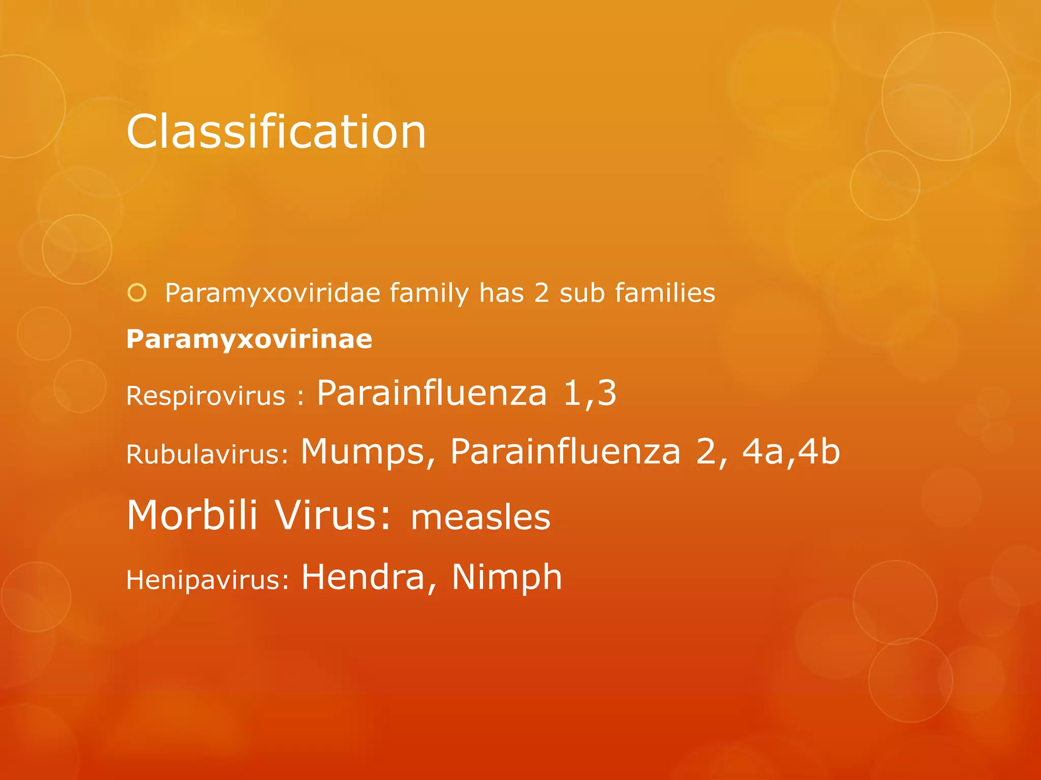 Paramyxo virus Classification Symptoms and Lab diagnosis | PPTX