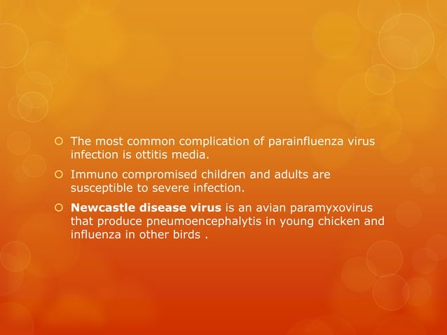 Paramyxo virus Classification Symptoms and Lab diagnosis | PPTX ...