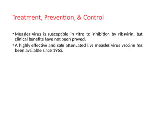 paramyxovirus classification, examples and the infections.pptx