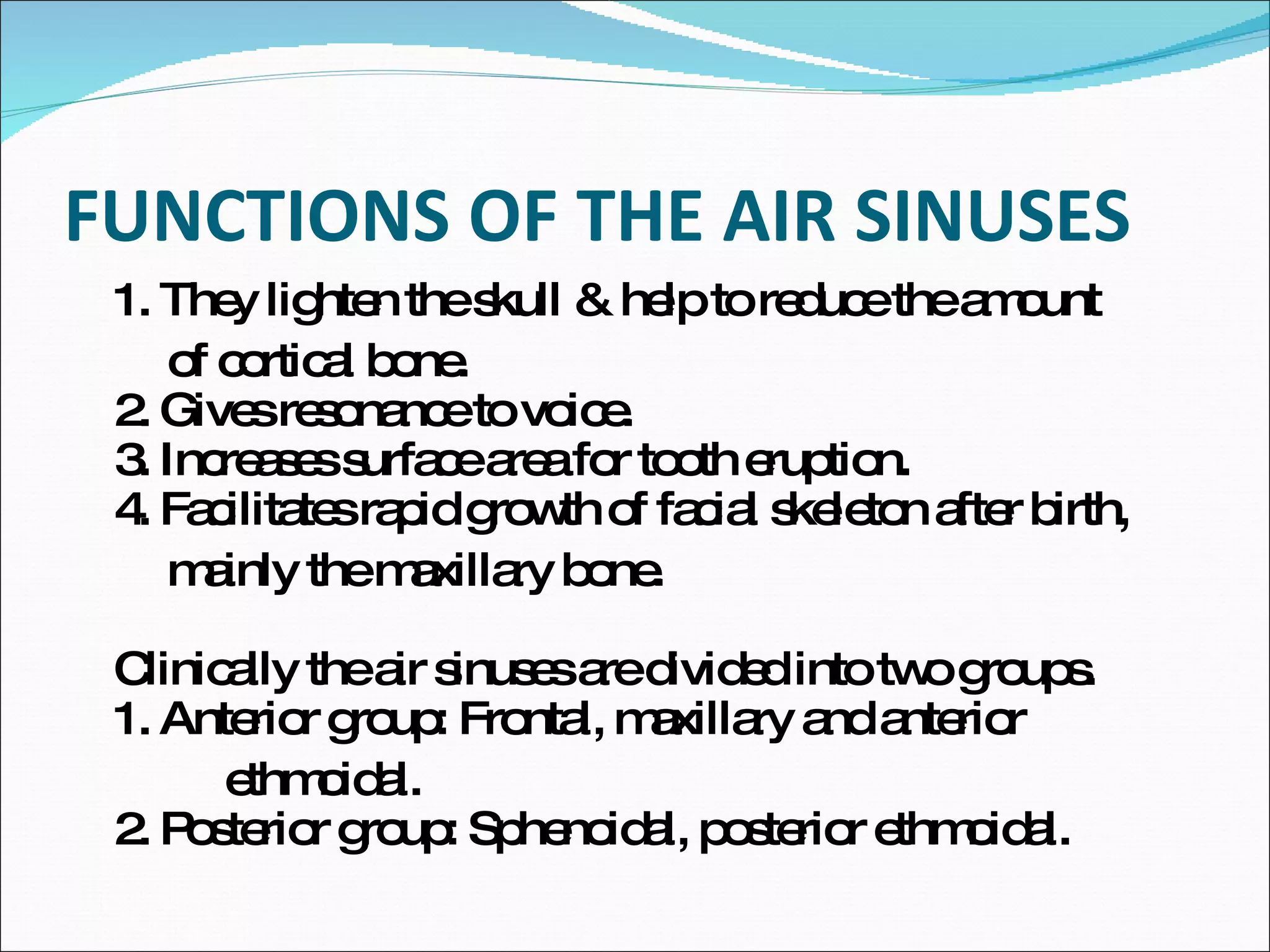 Paranasal Sinuses | PPT