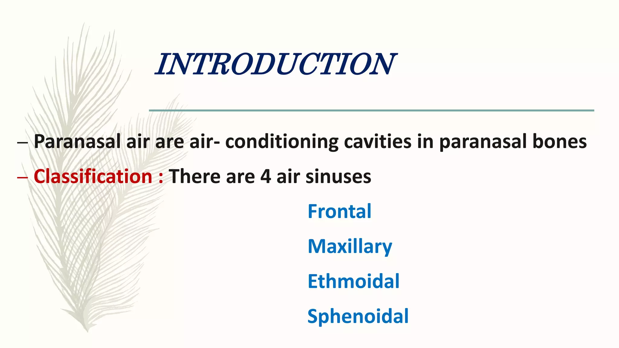 paranasal air sinus | PPTX
