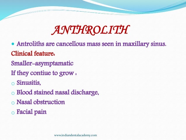 Paranasal sinuses / dental implant courses