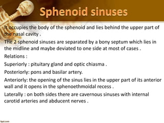 Paranasal sinuses | PPT
