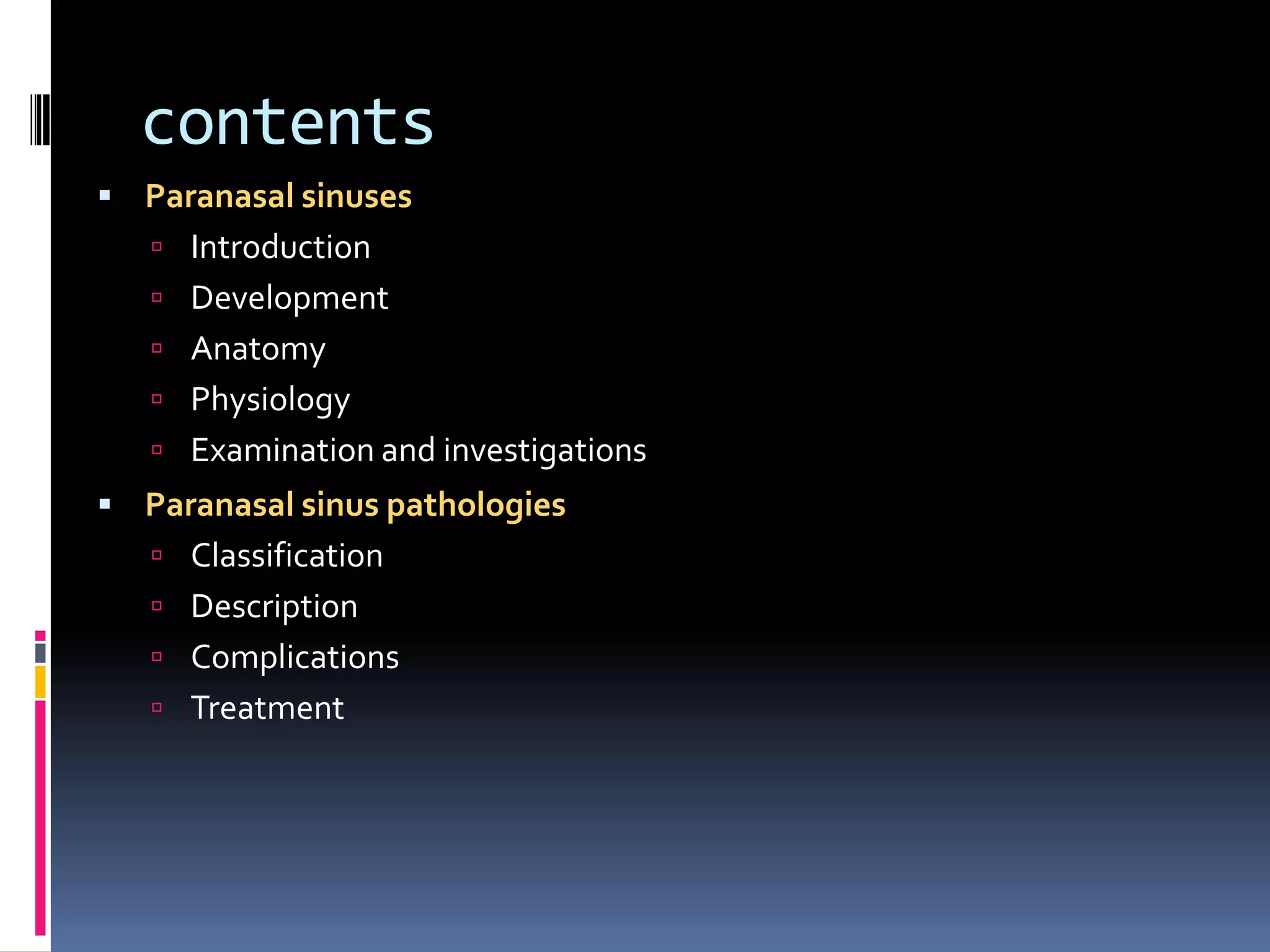 Paranasalsinuses | PDF