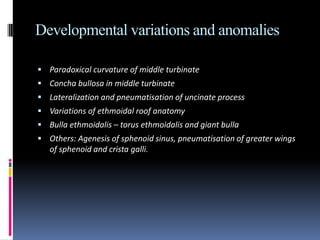 Paranasalsinuses | PDF