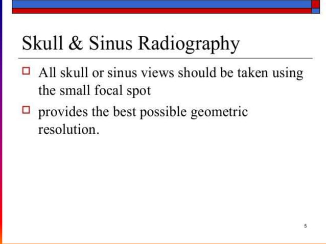 X-Ray skull & Paranasal sinuses | PPTX