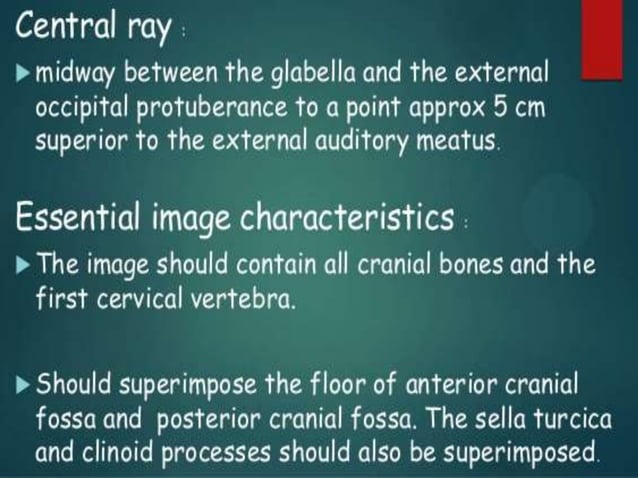 X-Ray skull & Paranasal sinuses | PPTX