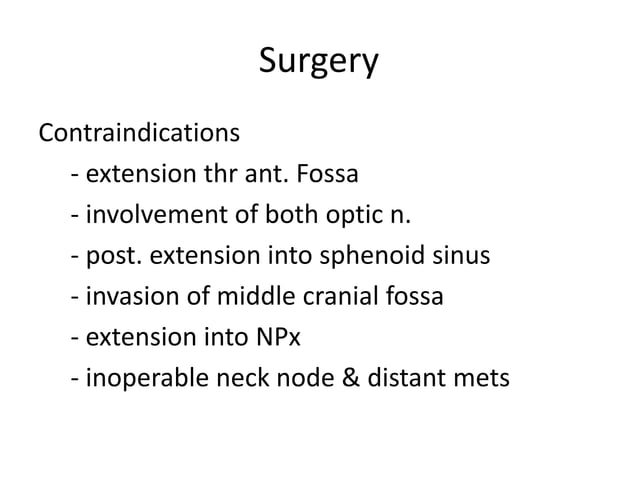 Paranasal sinuses carcinoma | PPT
