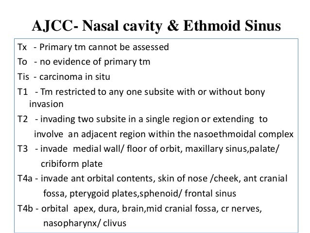 Paranasal sinuses carcinoma