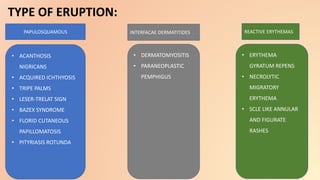 Paraneoplastic dermatoses | PPTX