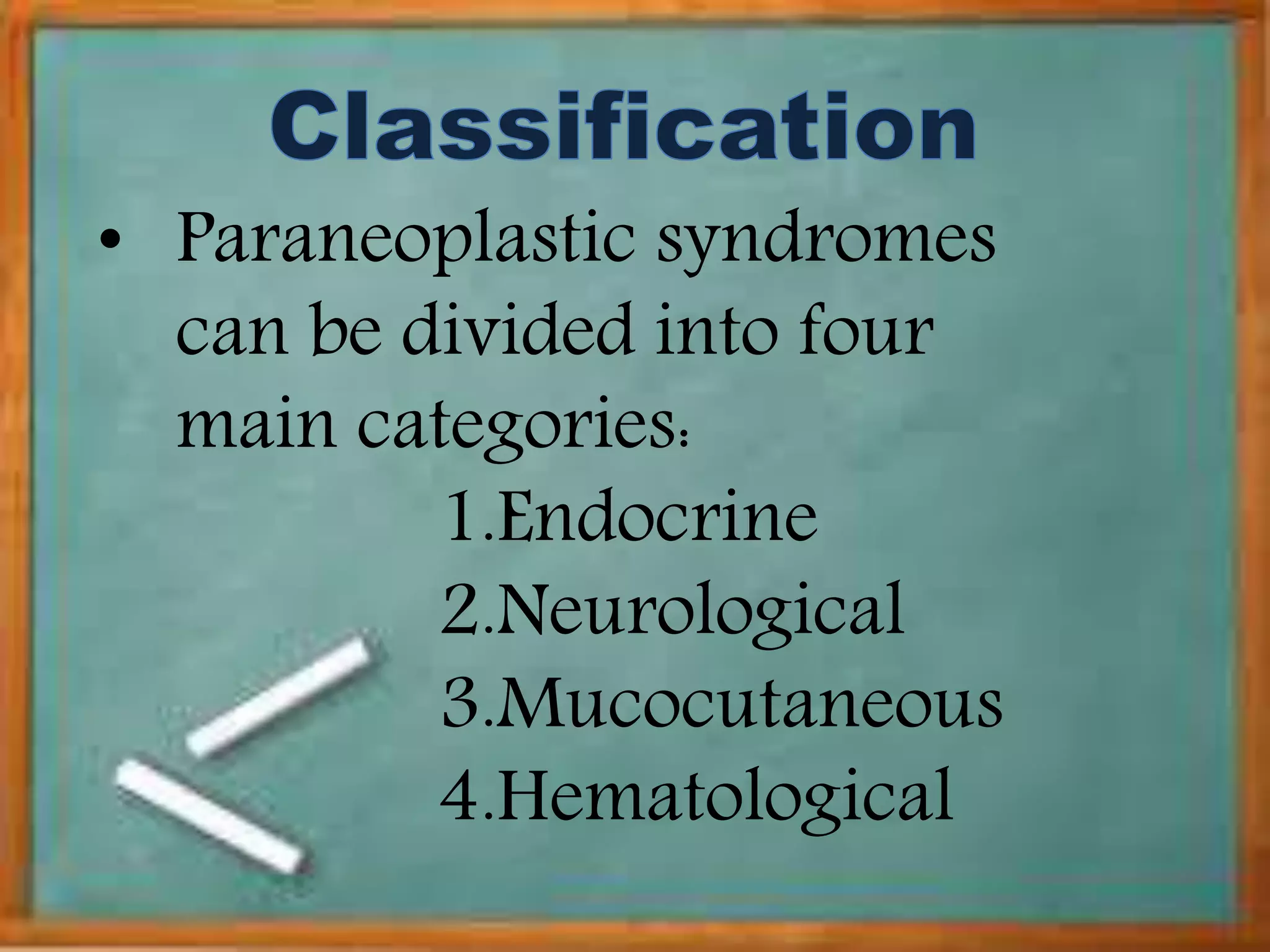 Paraneoplastic syndrome | PPTX