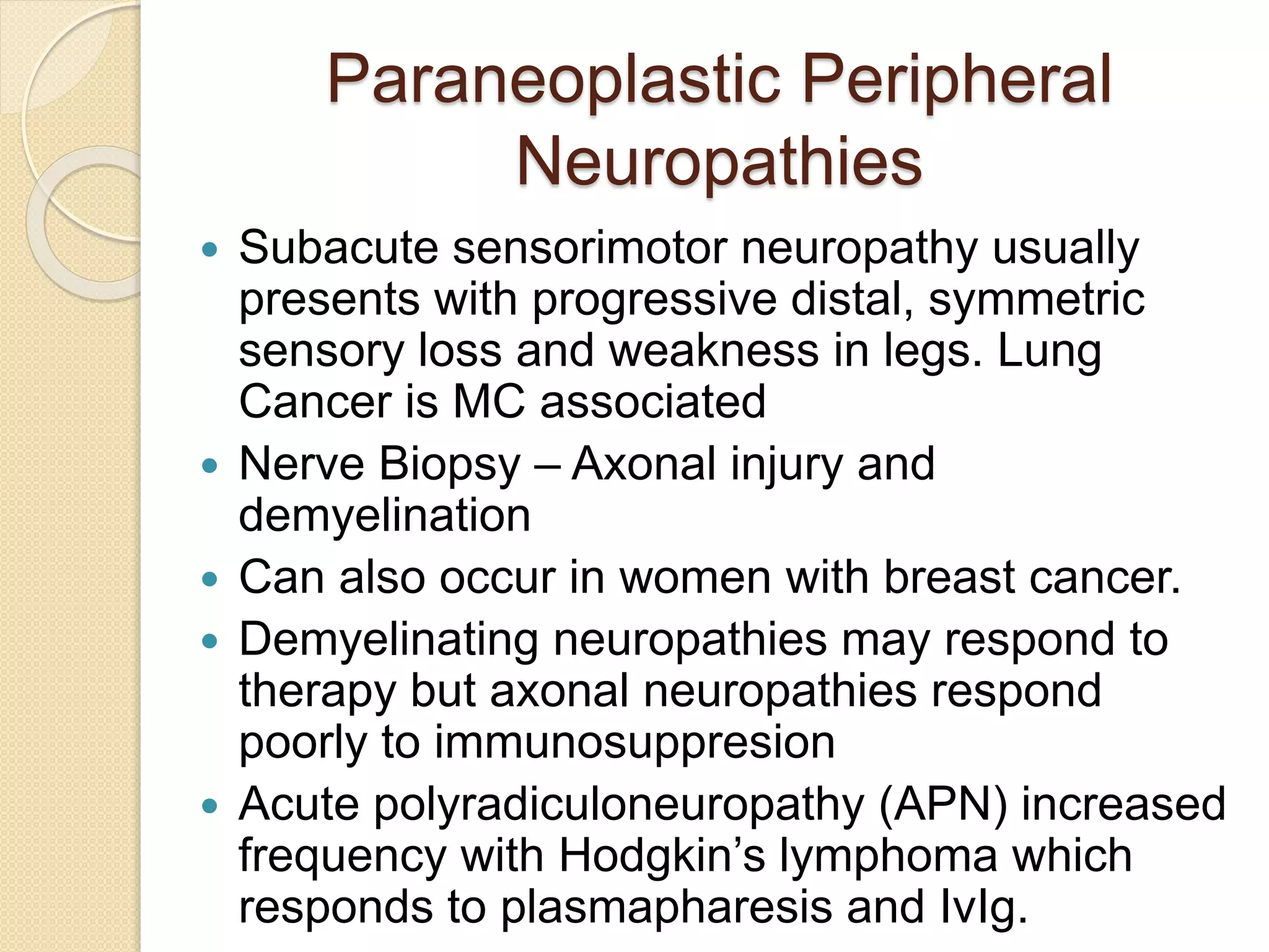 Paraneoplastic syndromes | PPTX