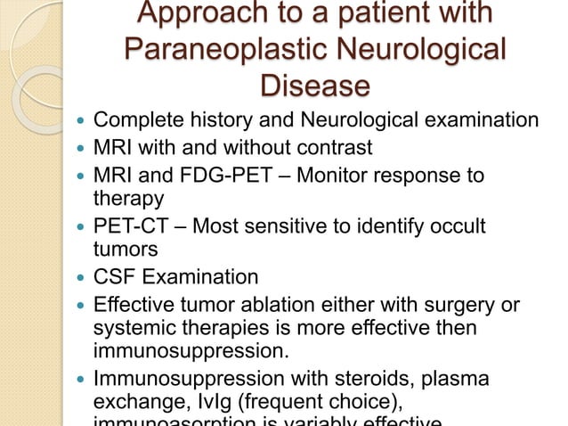 Paraneoplastic syndromes | PPTX | Endocrine and Metabolic Diseases ...