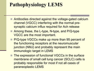 Paraneoplastic syndromes CNS manifestations | PPT