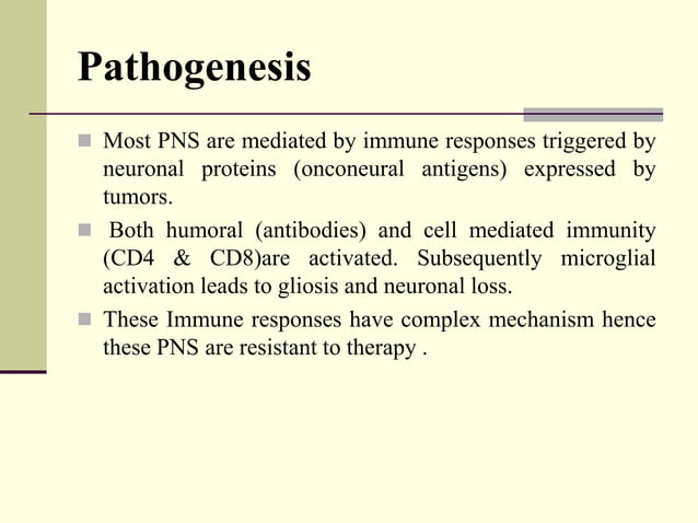 Paraneoplastic syndromes CNS manifestations | PPT | Brain and Nervous ...