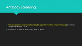 Paraneoplastic syndromes of the nervous system | PPT