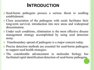 Modern Techniques for Detection of Seed Born Fungi. | PPTX