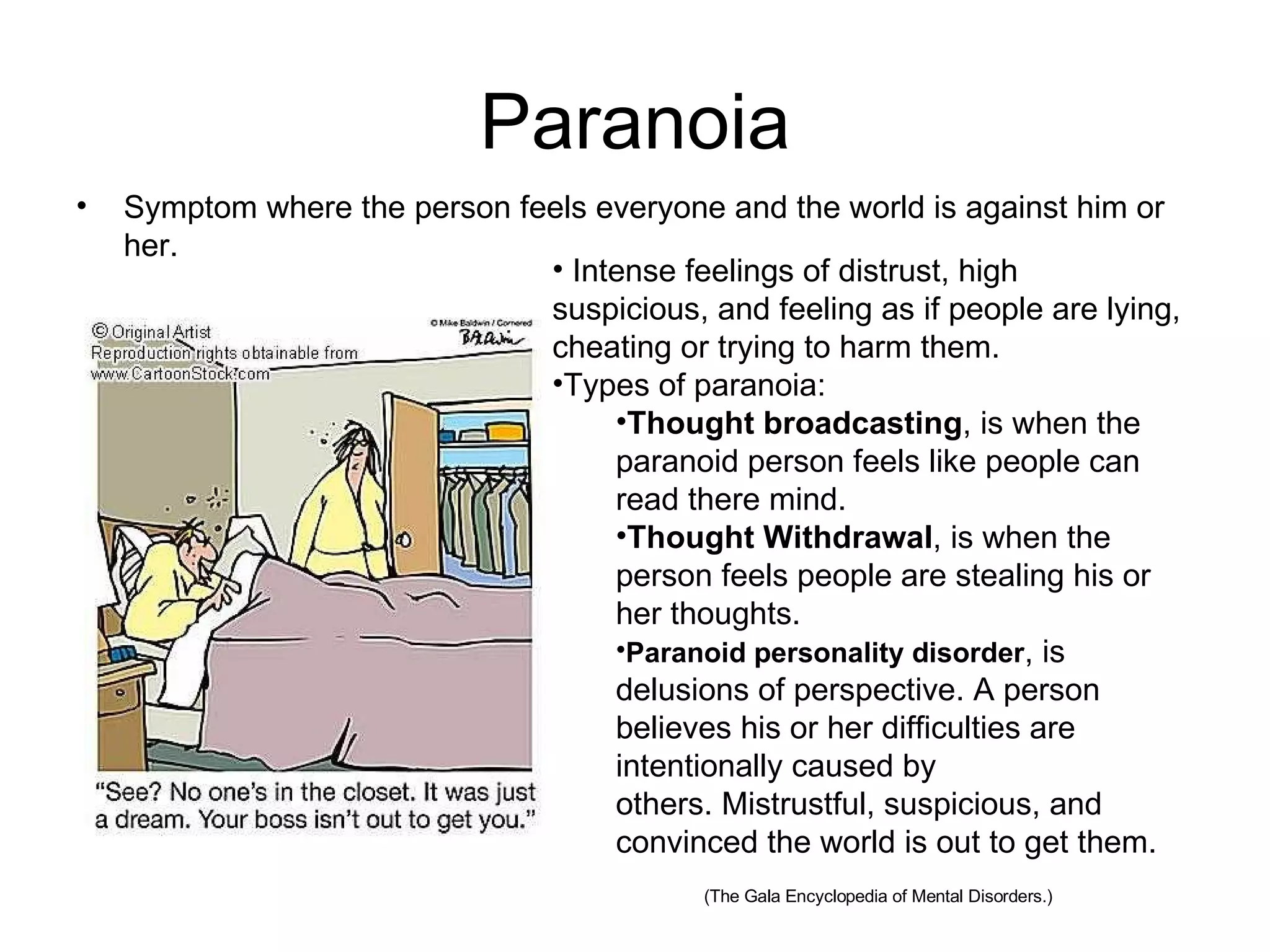 paranoia and depression. | PPT
