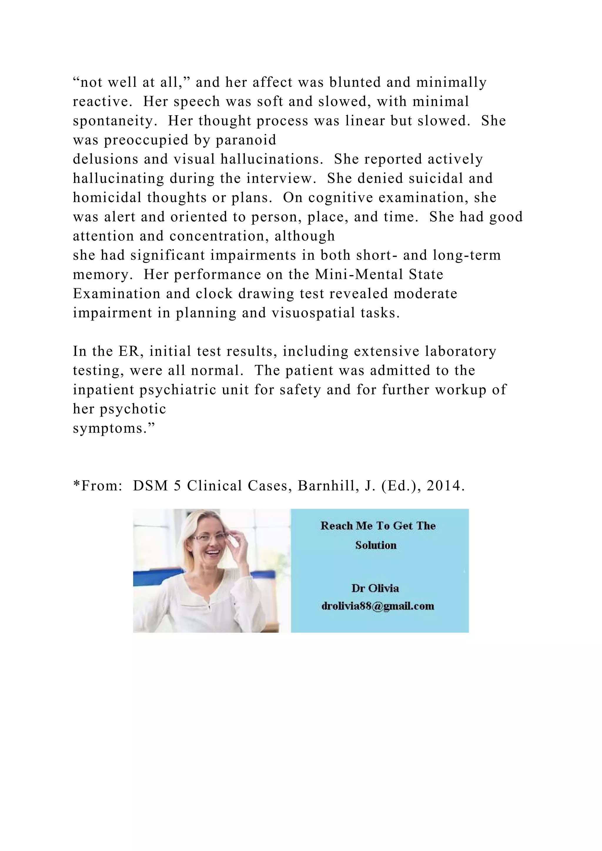 Paranoia and HallucinationsLoren M. Scher, M.D.Barbara J. K.docx